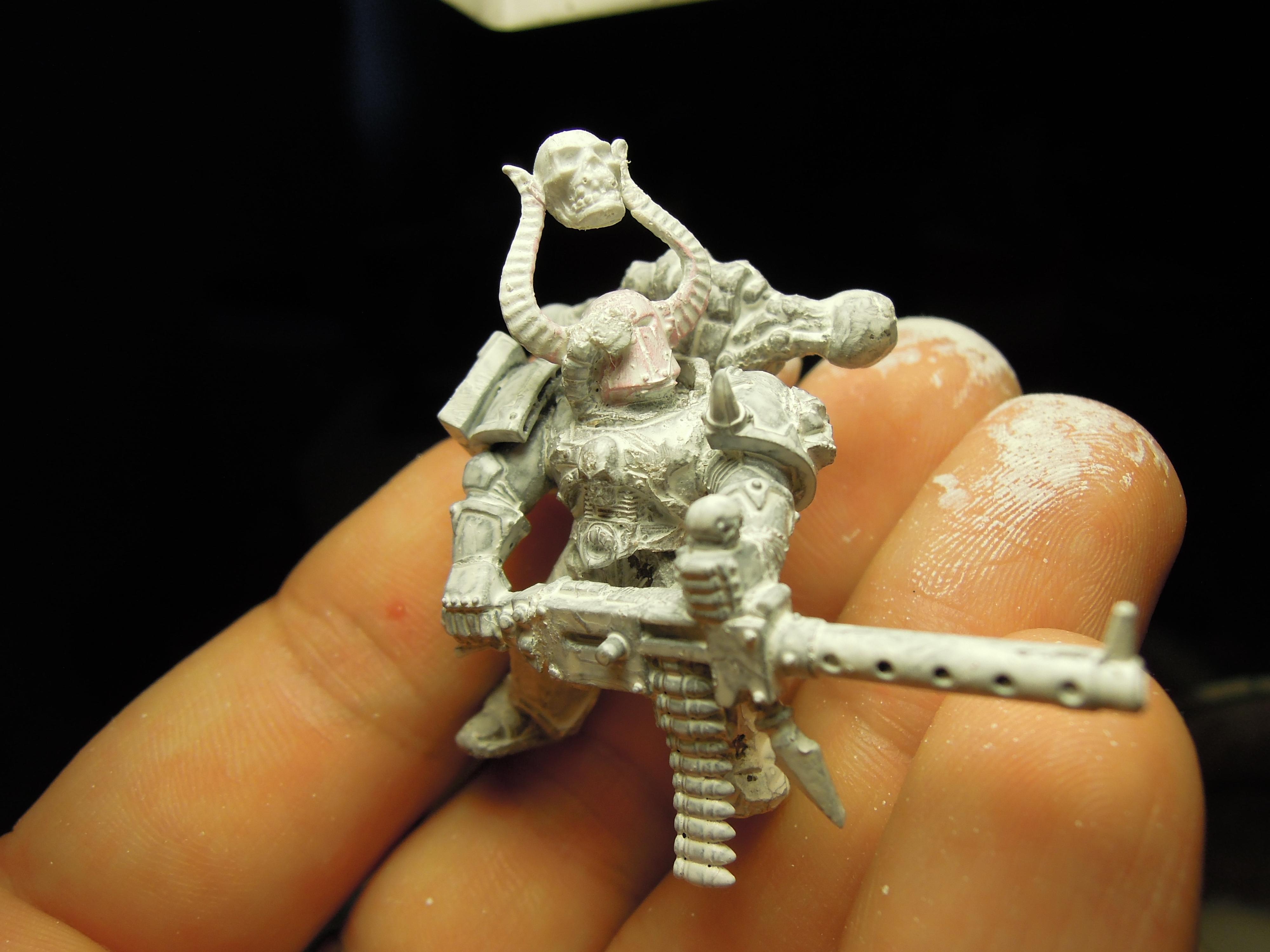 Ave Dominus Nox, Chaos, Chaos Space Marines, Conversion, Epoxy, First Claw, Havoc, Heavy Stubber ...